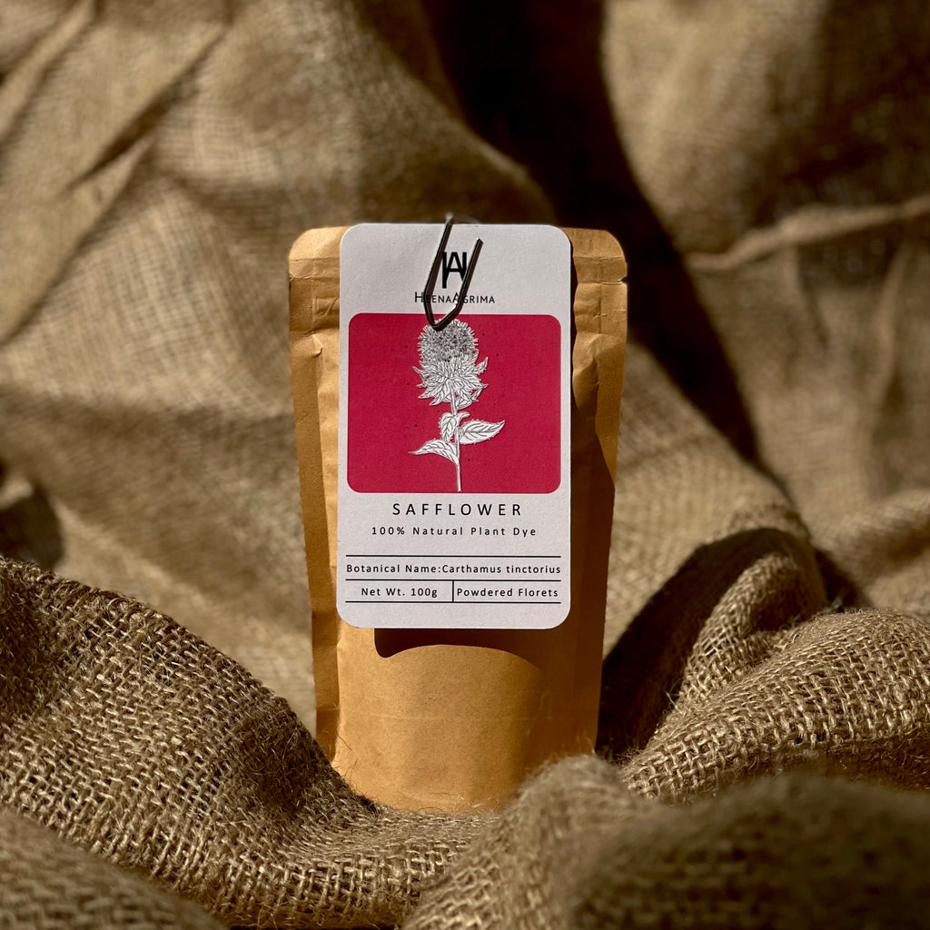 American Safflower Natural Dye Powder – Heenaagrima